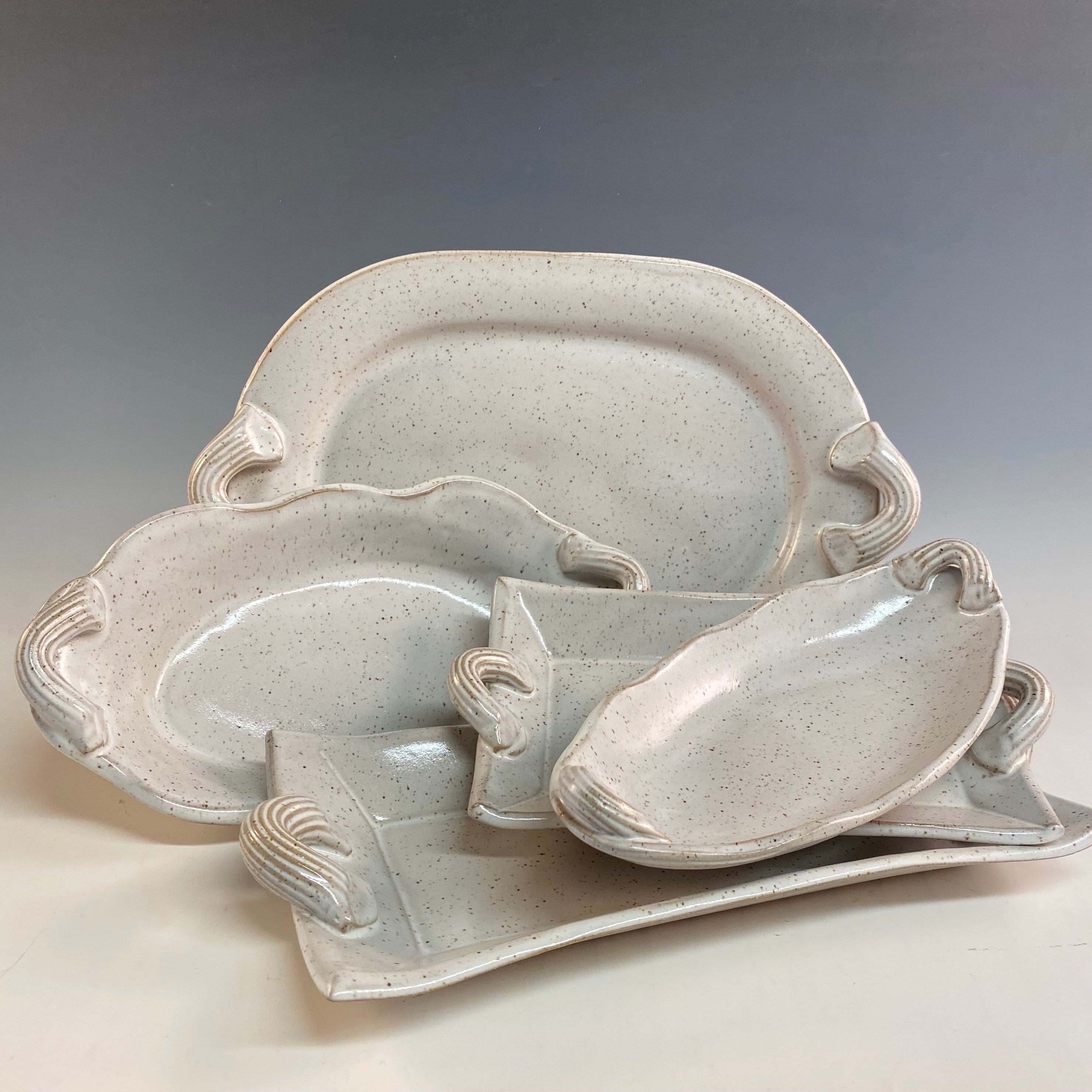 Trays & Serving Pieces - Linen White Birch | Thomas Pottery