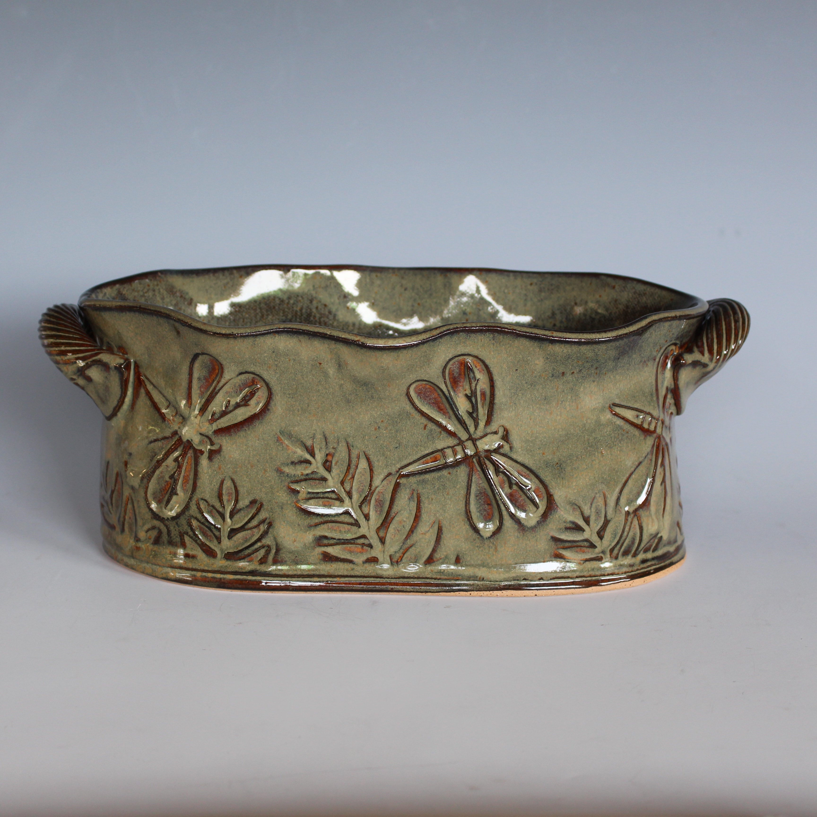 Planter & Vase Collection - Fern Dragon Fly | Thomas Pottery