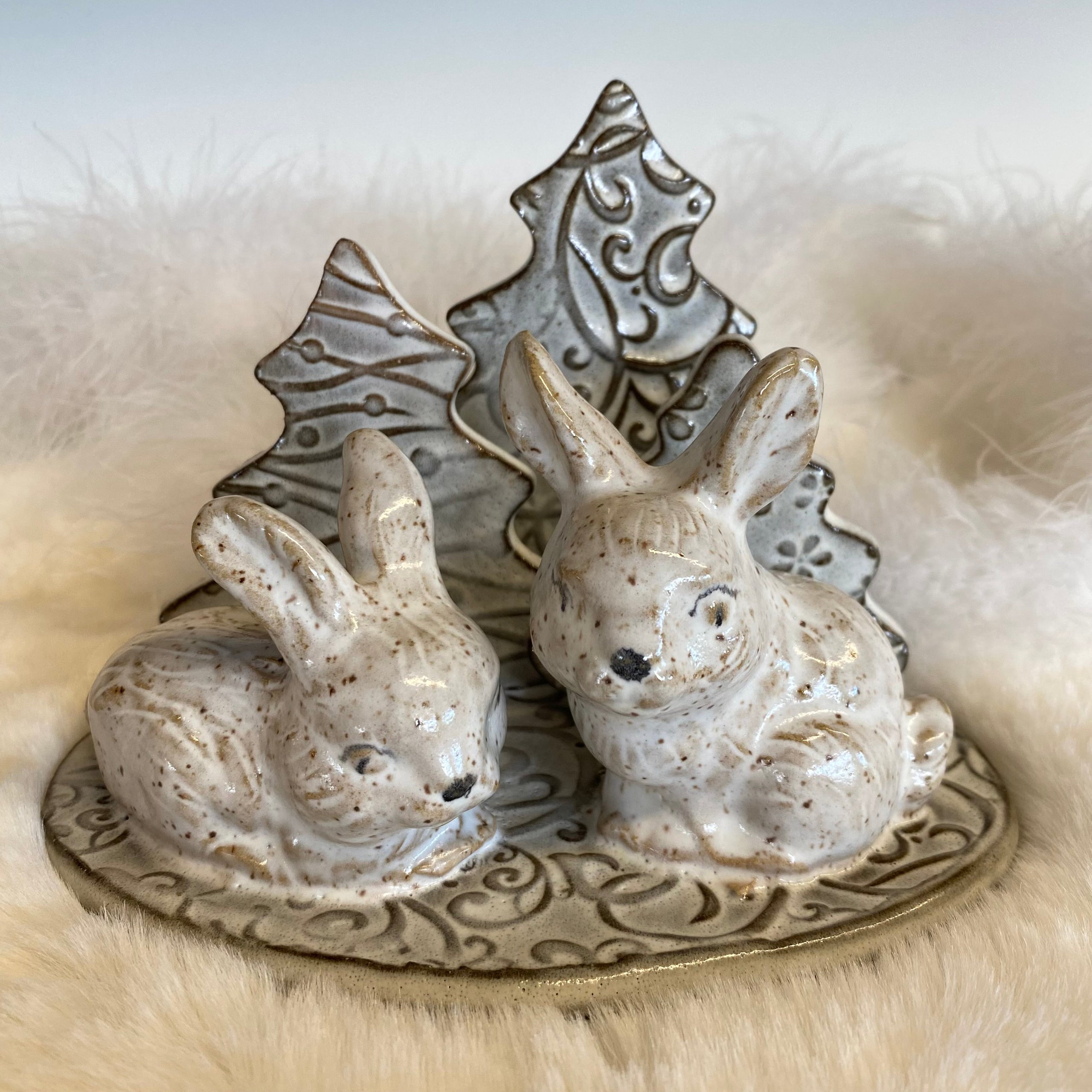 Snow Bunny Sculpture | Thomas Pottery