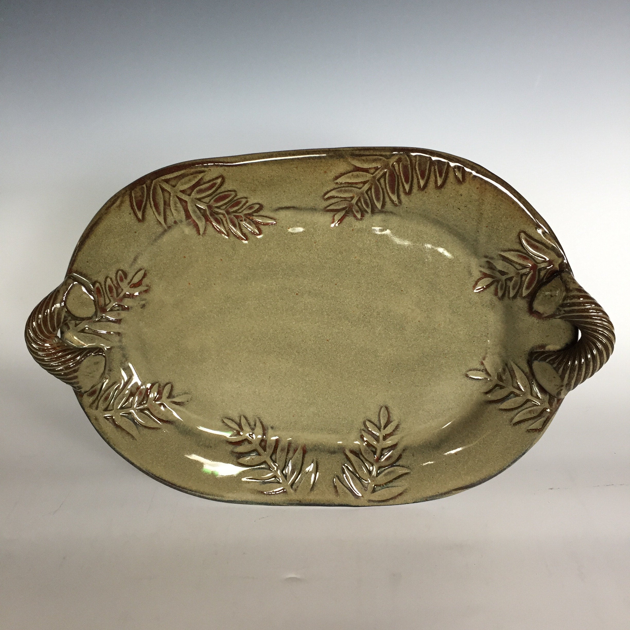 Oval Platter - Fern Pattern | Thomas Pottery