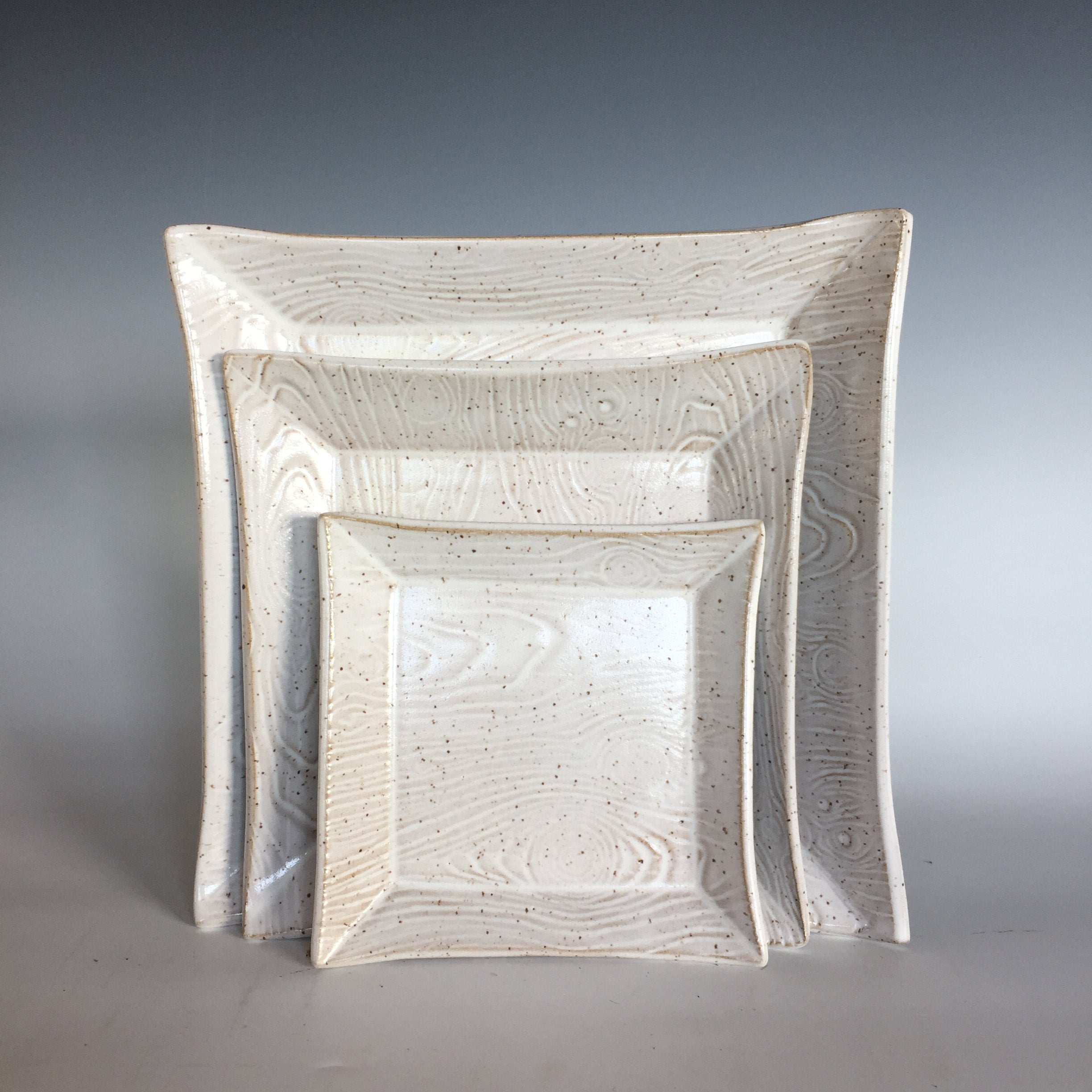 Square Plate - Woodgrain | Thomas Pottery