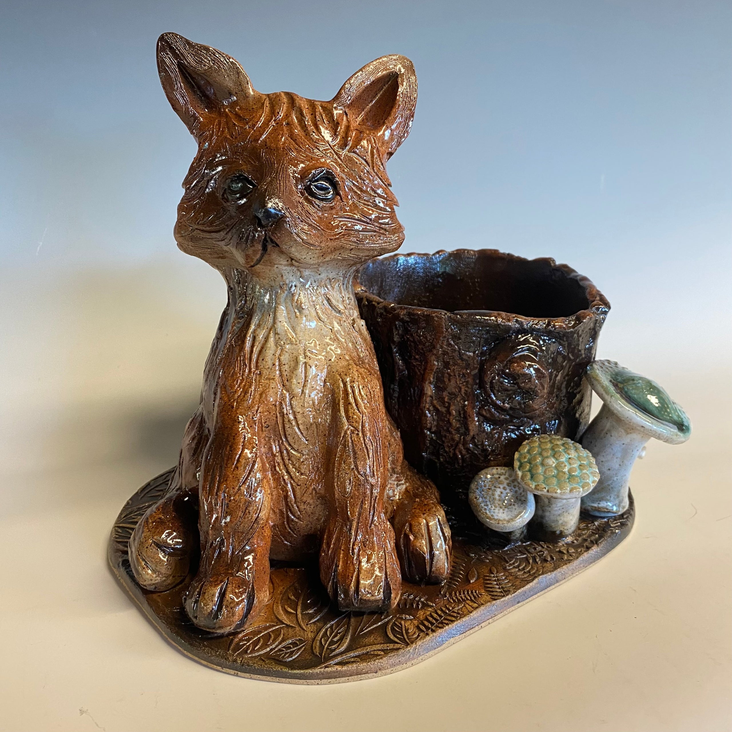 Sculptures Fox, Squirrel, Raccoon, Chipmunk, Owl, Bird, Chicks, Duck ...